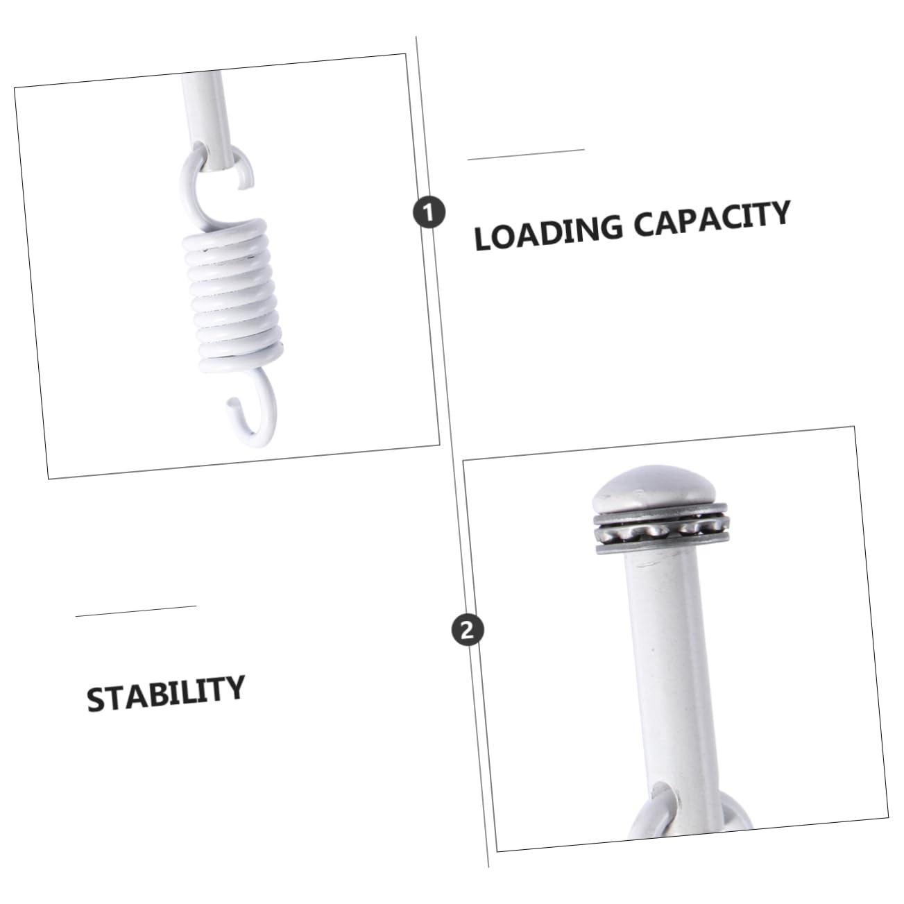 CRAFTHROU Hammock Spring Hook Set for Hanging Chairs – Heavy Duty ...
