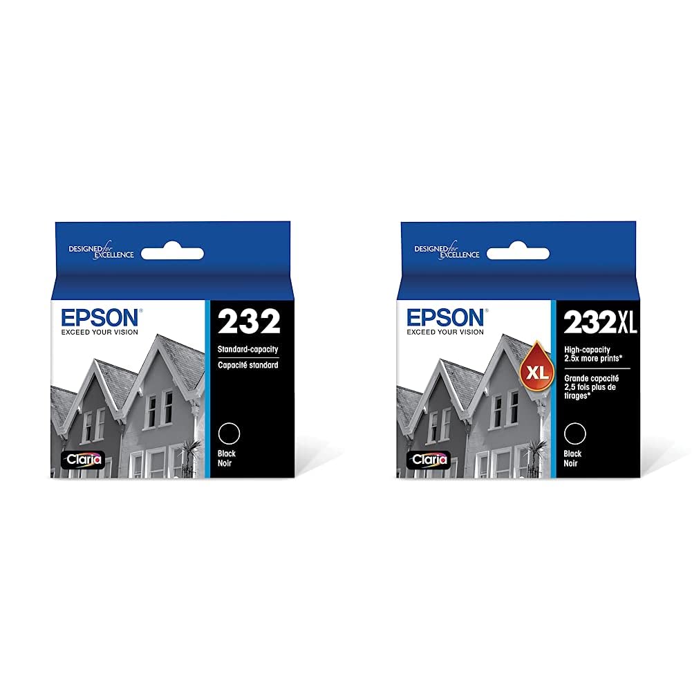Amazon.com: Epson T232 Black Ink Cartridge, High Capacity & T232 Black ...