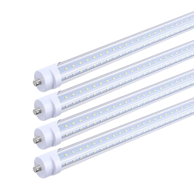 T8 8FT LED Tube Light, 8 Foot T8 V Shaped Single Pin FA8 Base, Ballast ...