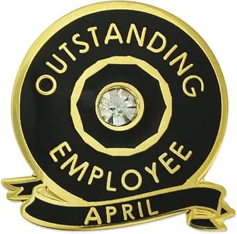 PinMart Outstanding Employee of The Month Lapel Pin – Gold Plated ...