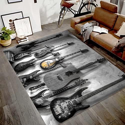 Amazon.com: Guitar Rug, Guitar Design Rugs, Music Rug,Fan Rug, Area Rug ...