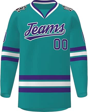 COPPIVEY Custom Hockey Jersey Hockey Practice Jerseys Stitched/Printed ...