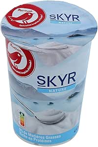AUCHAN Skyr nature 450g : Amazon.fr: Animalerie