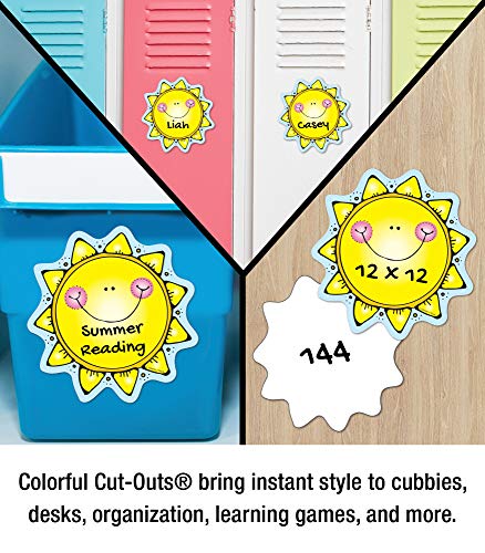 Snapklik.com : Carson Dellosa 36-Piece Happy Sun Cutouts, Bright And ...