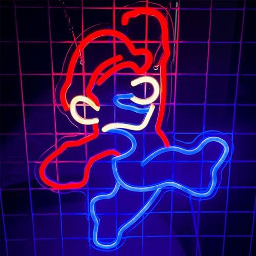 Amazon.com : Mario Neon Sign, LED Mario Light Gift for Teen Boy Room ...