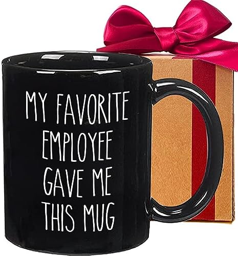 Amazon.com: CAYVUSUA Boss Gifts - Coworker Mug - My Favorite Employee ...