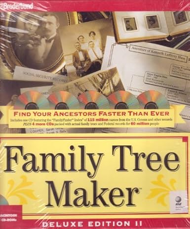 Amazon.com: Family Tree Maker Deluxe Edition II 5 CDs : Software