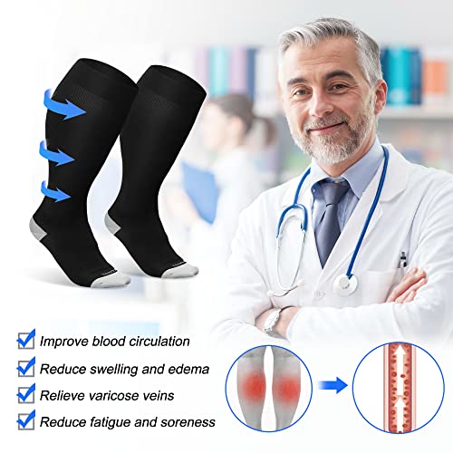 Snapklik.com : LEVSOX Plus Size Compression Socks Men And Women Wide ...