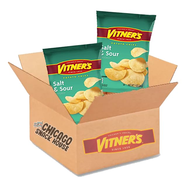 Amazon.com: Vitner's Salt and Sour Potato Chips Chicago Snack House (2 ...