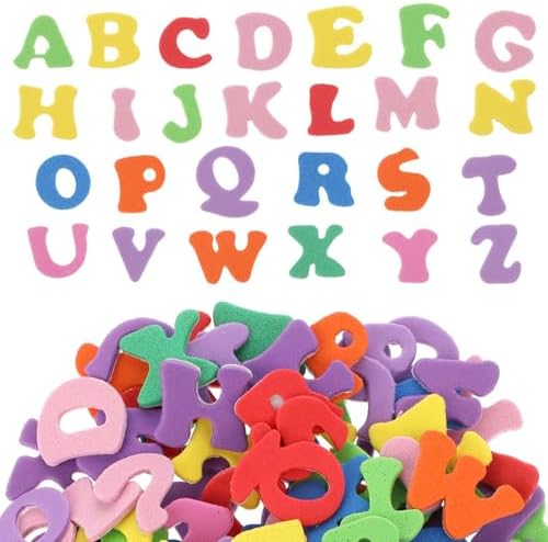 Amazon.com: TIESOME 260pcs Foam Letter Stickers, 10 Colors Self ...