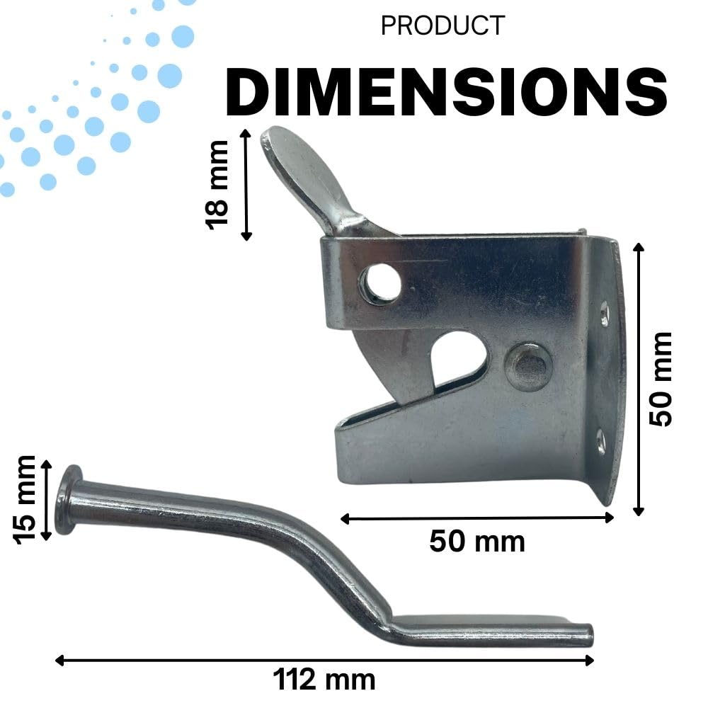 Tradeals 2 Pack Auto Gate Latch Heavy Duty Screws Automatic Garden Door ...