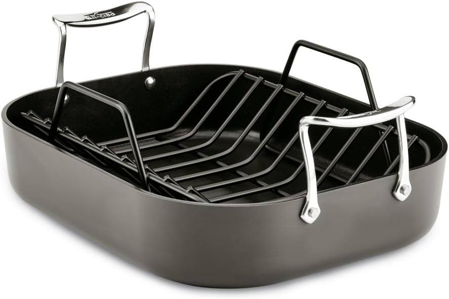 Amazon.com: All-Clad Specialty Stainless Steel Roaster with Nonstick ...