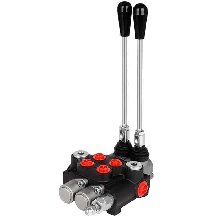 Buy GYZJ Hydraulic Flow Control Valve 2 Spool 11 GPM SAE Ports ...