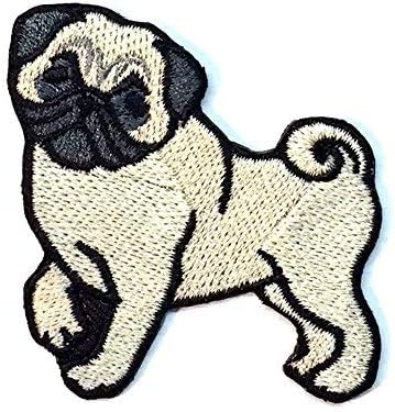 Amazon.com: Pug Iron on Patch : Arts, Crafts & Sewing