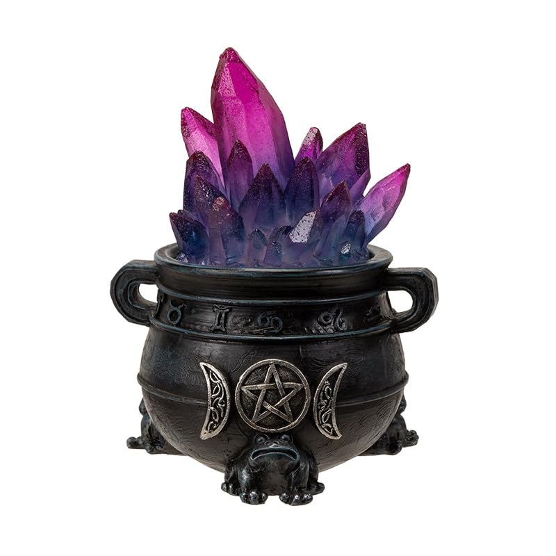Amazon.com: Pacific Giftware 4.8" Triple Moon Magic Cauldron with Light ...
