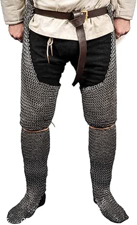Amazon.com: Chainmail Leggings 9mm Flat Riveted Flat Washer Chainmail ...