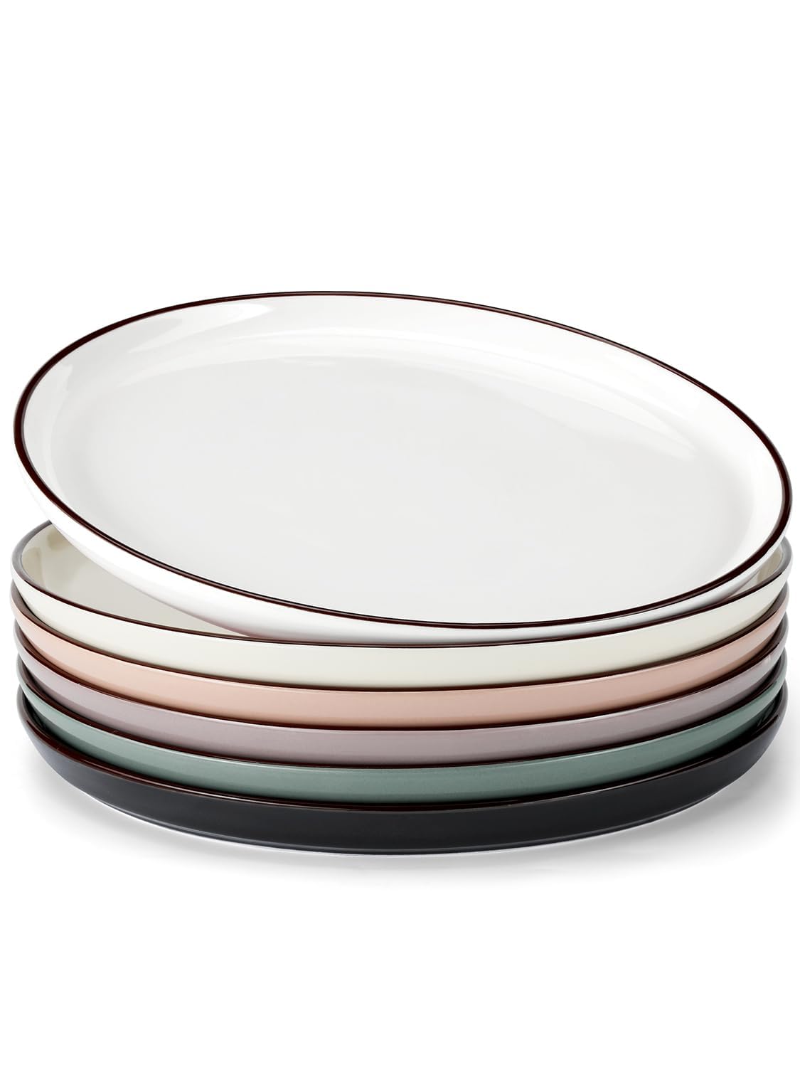 Amazon.com | Yedio Dinner Plates, 10 Inch Porcelain Plates Set of 6 ...