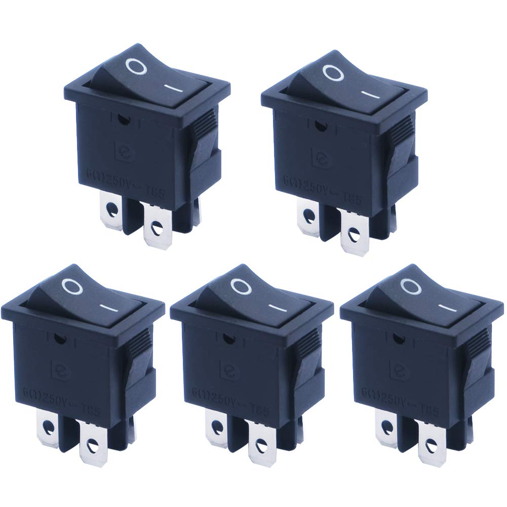 mxuteuk Black Latching Mini ON/Off Switch Self-Lock Micro Push Button ...