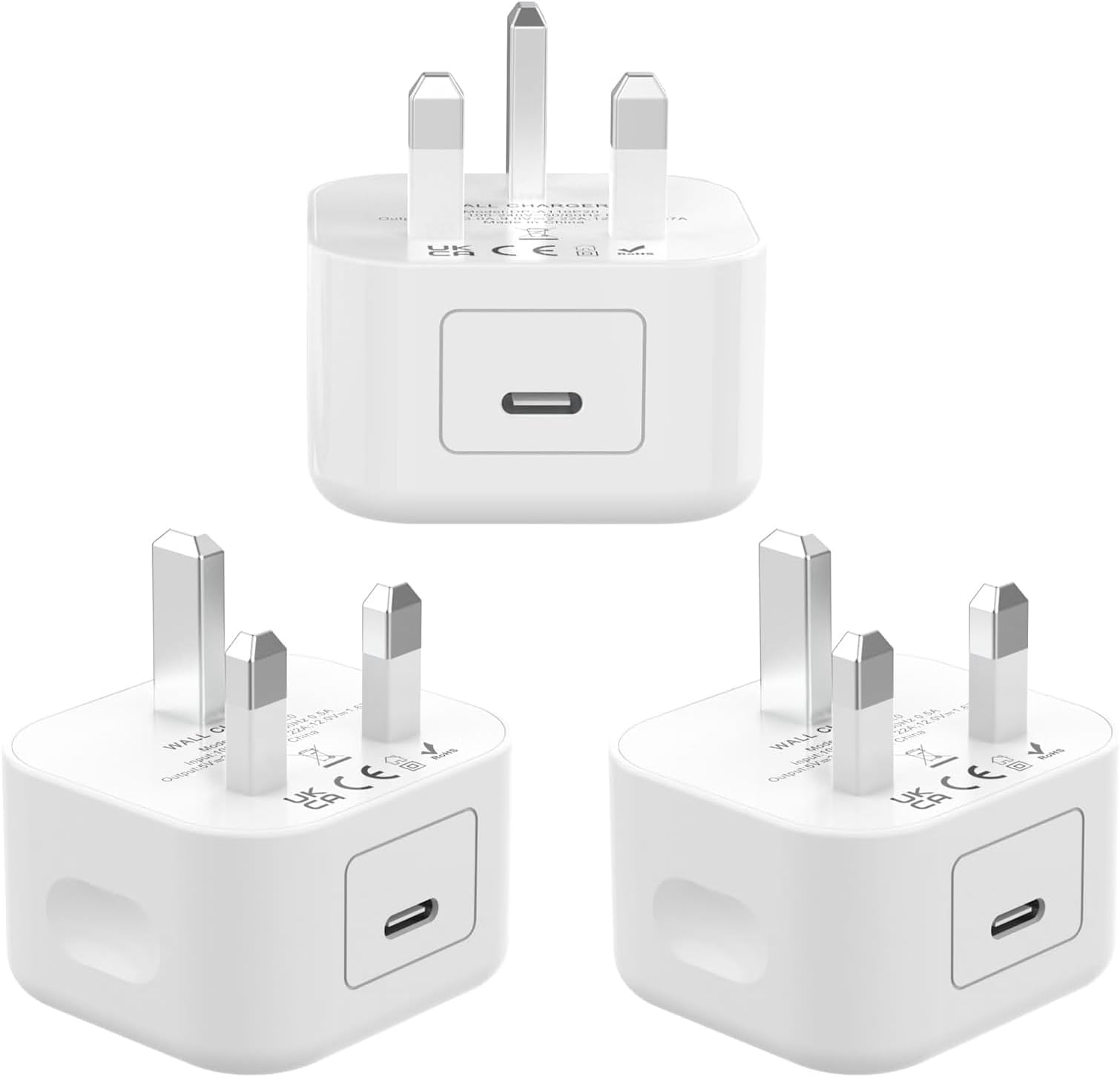 USB C Plug, 3 Pack [MFi Certified] 20W Fast Charger Plug for iPhone 16 ...