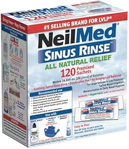 NeilMed Sinus Rinse Refill Packets, 100 Count (Packaging May Vary ...