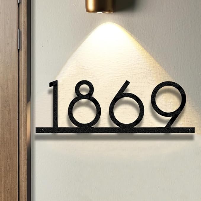 Amazon.com: Metal House Numbers Sign for Outside: Personalized Custom ...