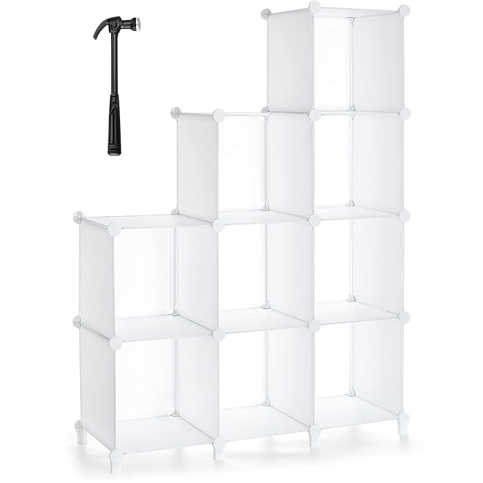 Buy Kootek Cube Storage Organizer 9-Cube Modular Bookshelf DIY Plastic ...