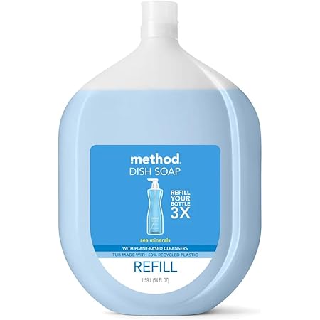 Amazon.com: Method Gel Dish Soap, Refill, Clementine, Recylable Bottle ...
