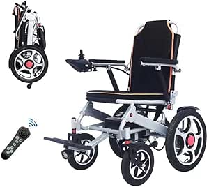 Foldable Electric Wheelchair Folding Power Chair Mobility Chair 20 ah ...