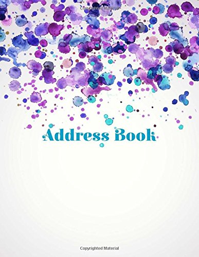 Amazon.com: Address Book (Beautiful Address Books-Watercolor Splash ...