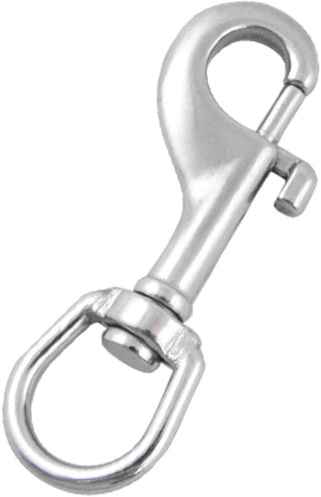 Amazon.com: Uxcell Alloy Bolt Clip Swivel Eye Hook Lead Rope, Silver ...