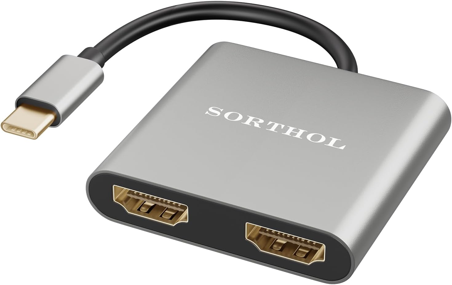 Amazon.com: Selore&S-Global USB C to Dual HDMI Adapter 4K @60hz, Type C ...