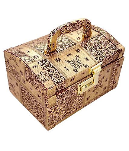 Kgn palki goldan vanity box : Amazon.in: Bags, Wallets and Luggage