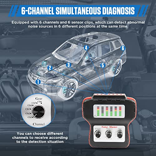 Snapklik.com : Chassis Ears Automotive Electronic Stethoscope 6 Channel ...