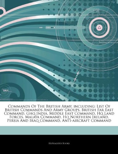Amazon | Articles on Commands of the British Army, Including: List of ...