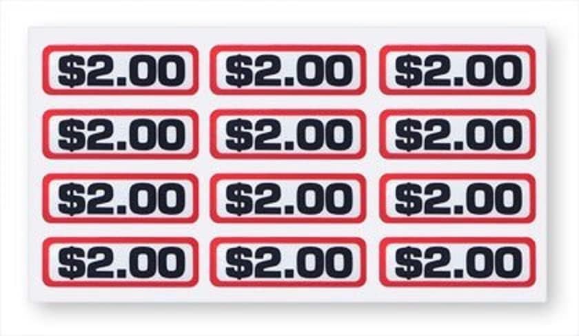 Amazon.com : Norton Supply Coin Slide Decals - 12 Waterproof Poly Vinyl ...