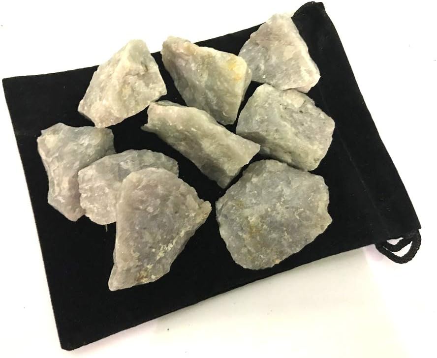Amazon.com: Zentron Crystal Collection 1 Pound Rough Blue Quartz : Home ...