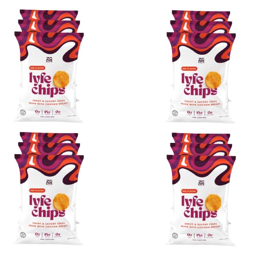 ZeroCarb LYFE – Chips de pechuga de pollo, chips de barbacoa dulces y ...