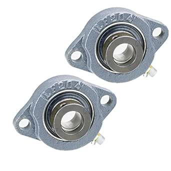 2X 1 in 2-Bolt Flange Units Cast Iron SALF205-16 Mounted Bearing SA205 ...