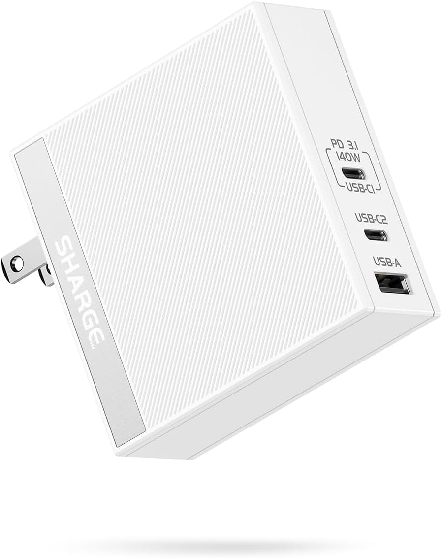 Amazon.com: SHARGE USB C Charger, Retro 67 Power Display 3-Port Fast ...