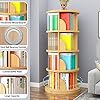 Amazon.com: Rotating Bookshelf,4 Tier 360° Revolving Bookcase Corner ...