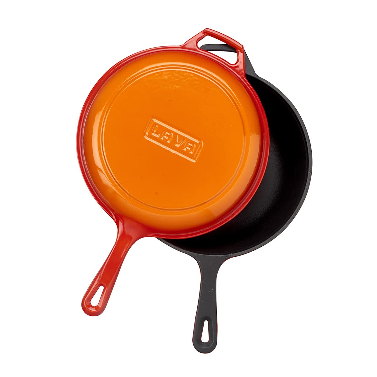 Snapklik.com : Lava Enameled Cast Iron Combo Deep Skillet And Frying ...