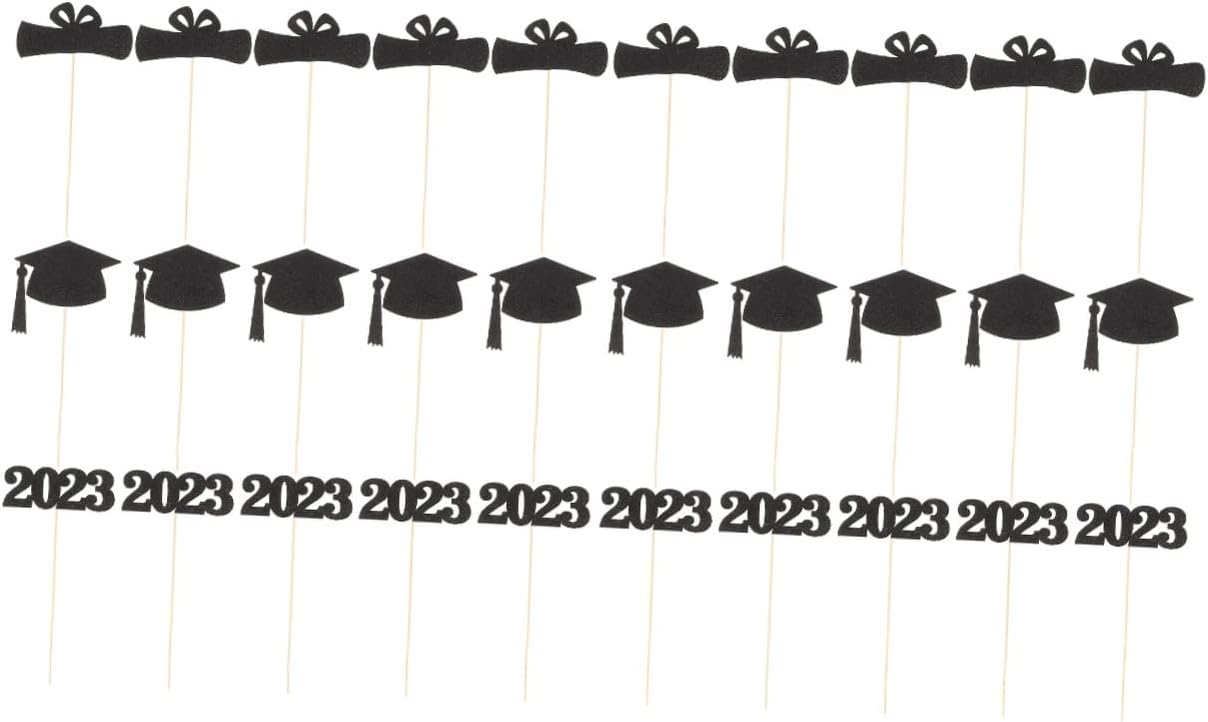 Amazon.com: VOSAREA 2pcs 5 Graduation Vase Plugin Graduation Party ...