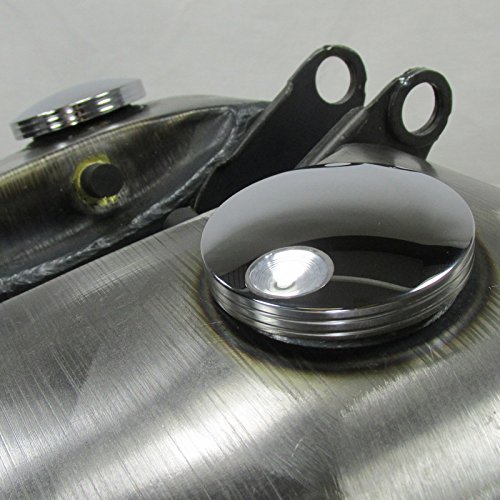 Amazon.com: Billet Aluminum Chrome "Domed" Vented Motorcycle Gas Tank ...