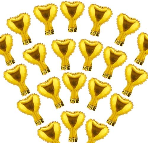 Amazon.com: 5 Inch Red Heart Mylar Balloons, 50pcs Small Foil Balloons ...