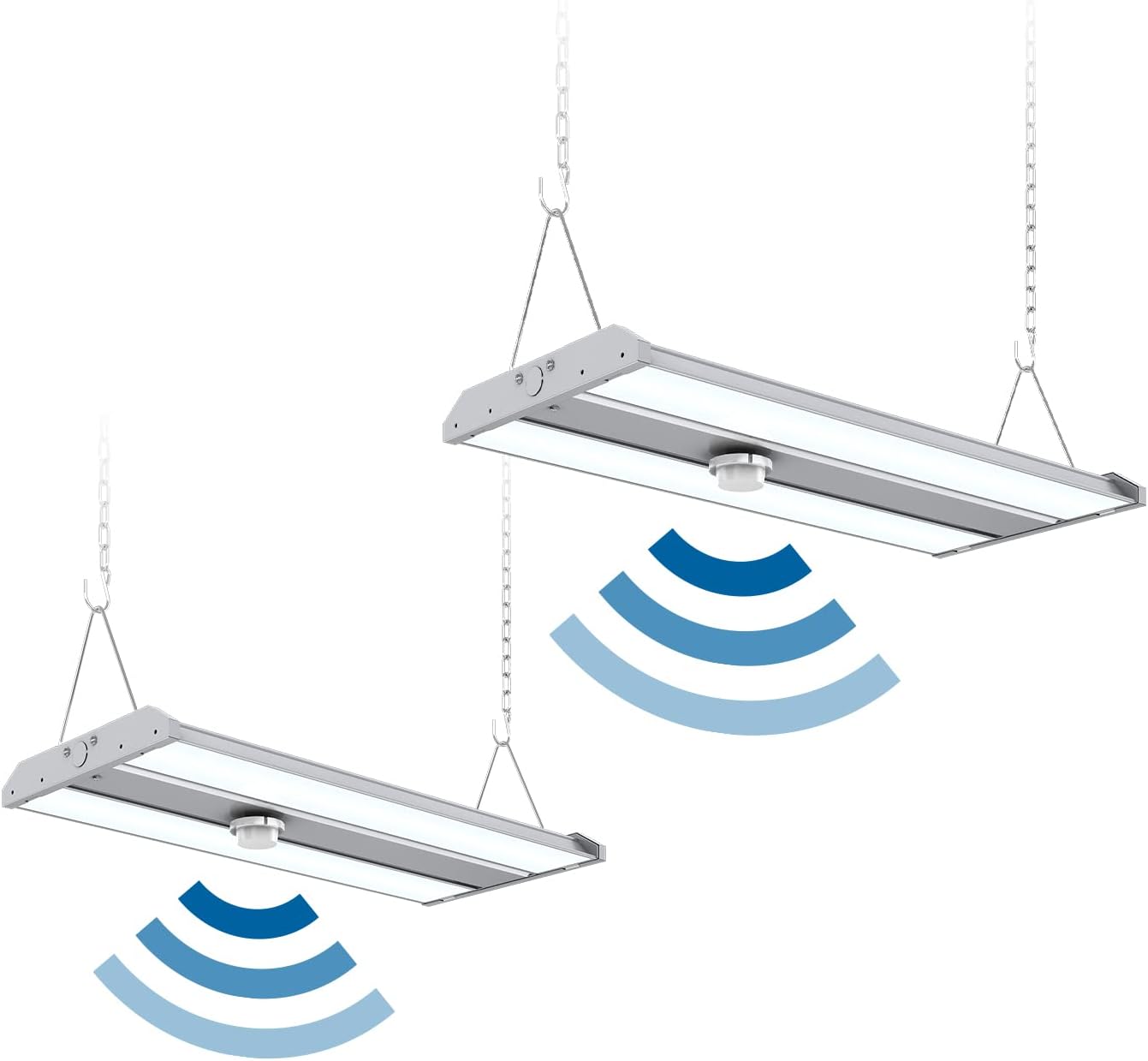 Sokply 2FT LED High Bay Shop Light Motion Sensor 160W 20800Lm Dimmable ...