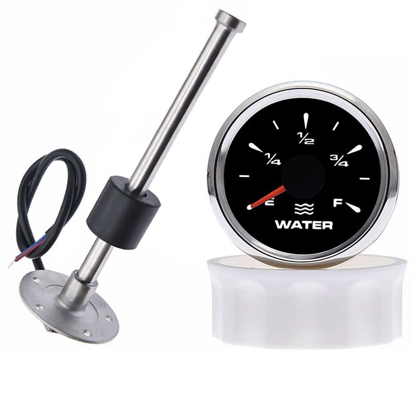 JINGERL 52mm Water Level Gauge + 0~190 Ohm Water Level Sensor With 7 ...