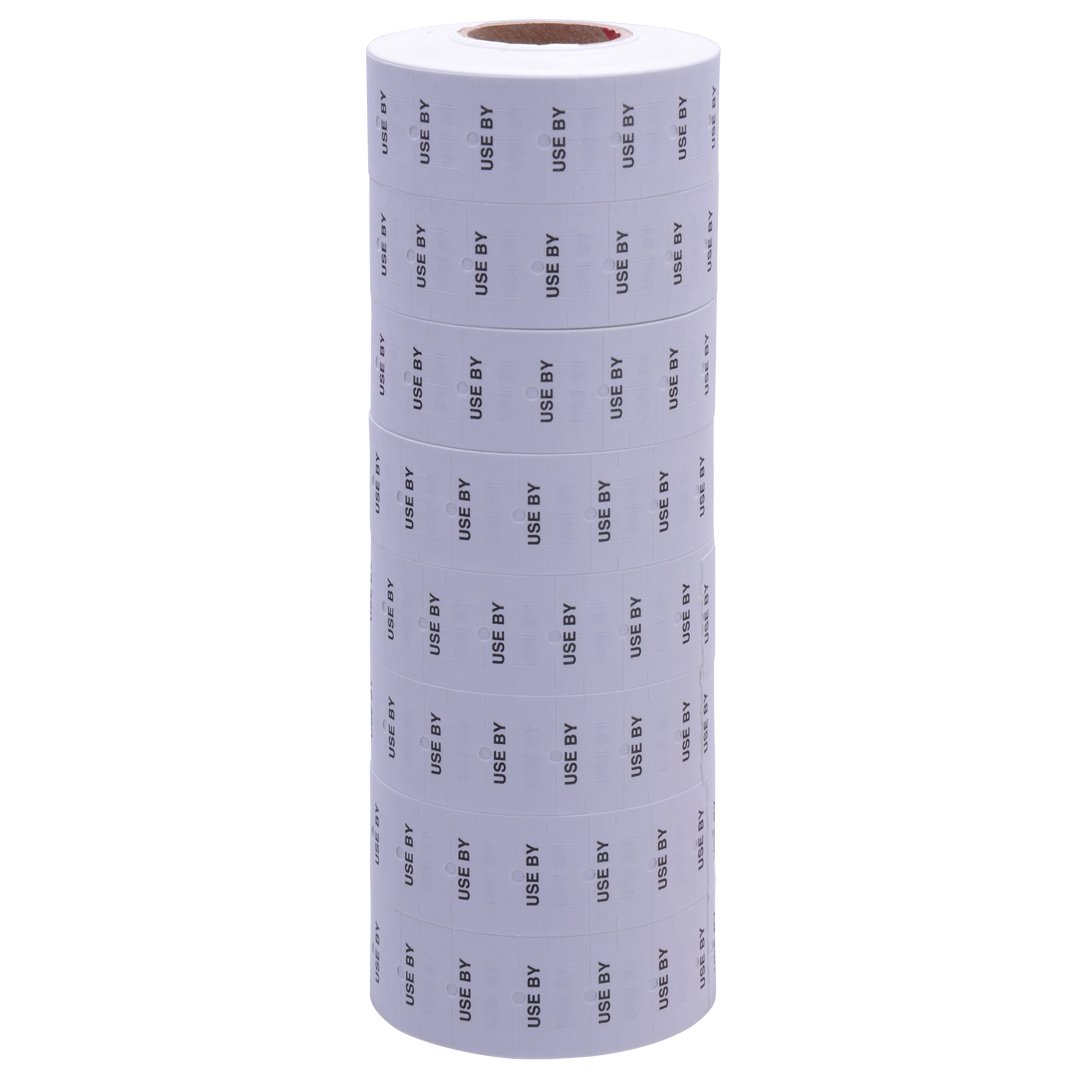 Amazon.com : White with Black "Use by" Labels to fit Towa® GS Series ...