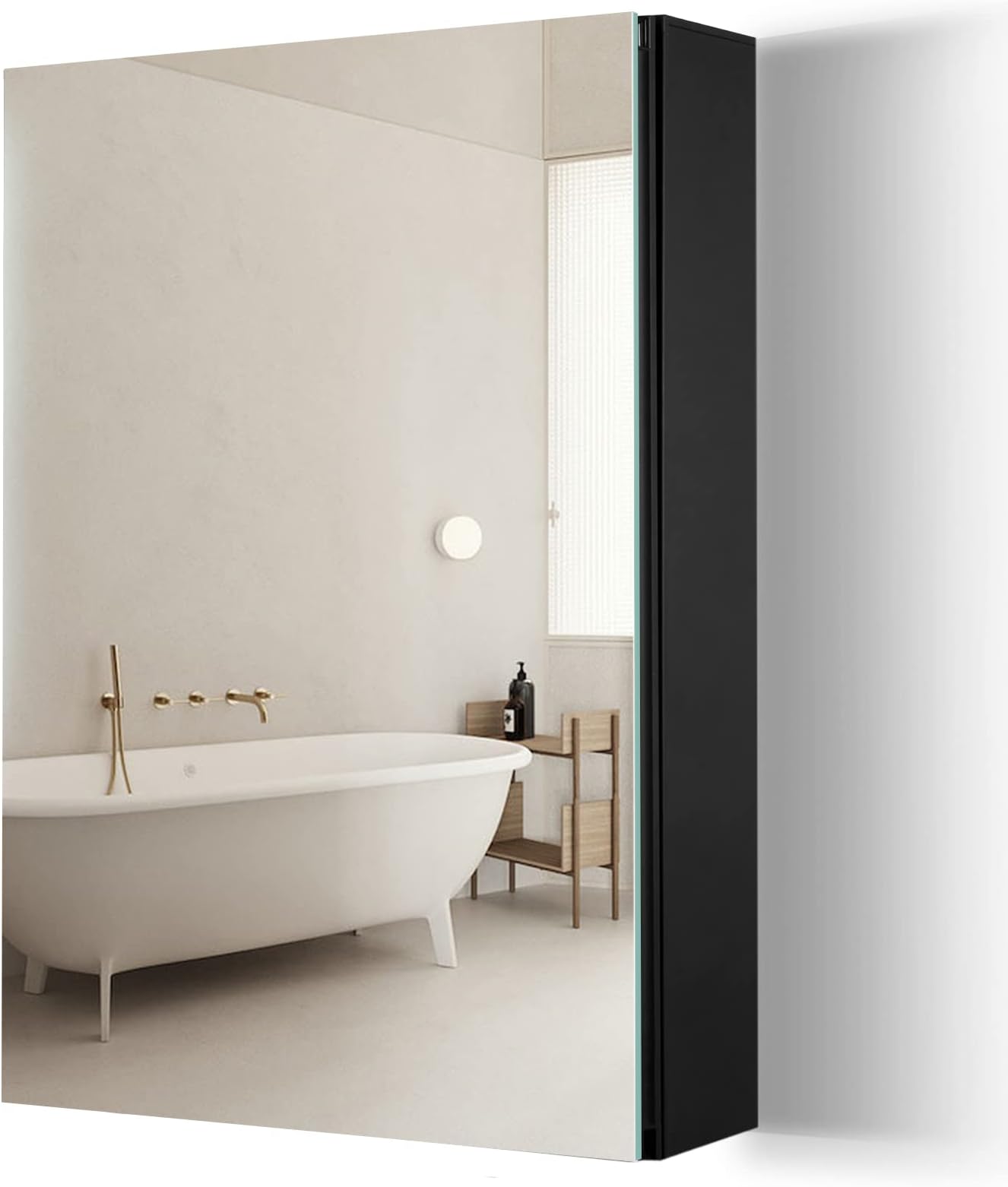 Amazon.com: COSCOOA Recessed or Surface Mount Mirror Cabinet 24x15 Inch ...