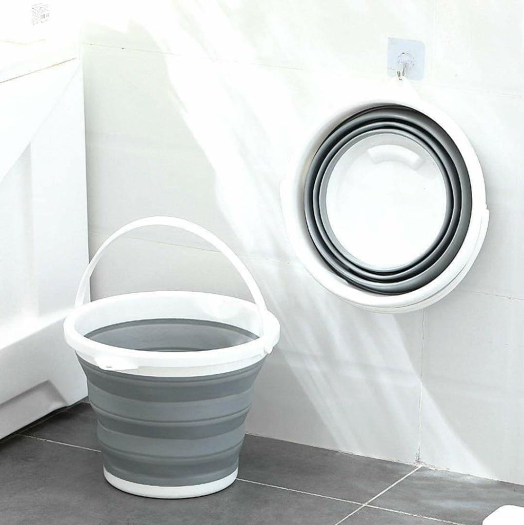 PRAMUKH VARNI Silicone Folding Bucket | Collapsible Foldable Silicone ...