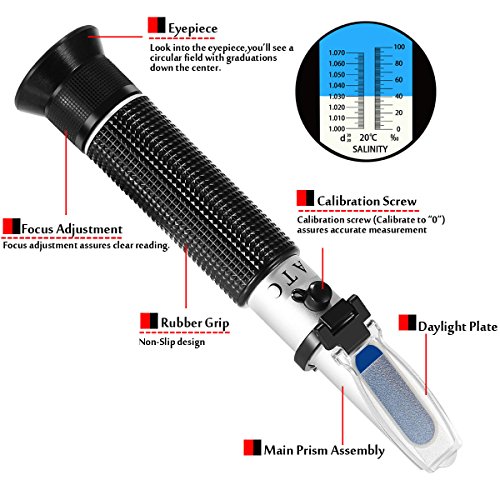 Snapklik.com : Seawater Salinity Refractometer,V-Resourcing Automatic ...
